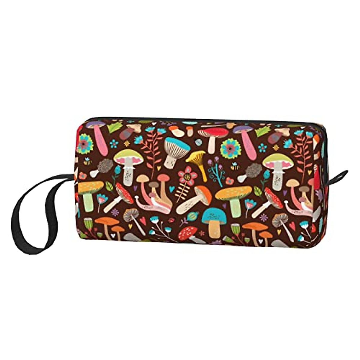 Colorful Mushroom Fashionable Pencil/Pen Case, Portable Stationery With Zipper For Teenage Men Women, Pencil Pouch Cosmetic Storage Bag