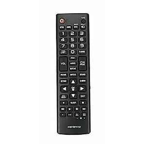 AKB73975722 TV Remote Control Replacement fit for LG LED HDTV 22LB4510 22LH4530 24LF4520 29LB4510 28LF4520 28LF4520WU 28LF4520-WU 24LB4510-PU 24LB451B 24LB451B-PU 24LF4520-WU 24LF452B 24LH4530-PU