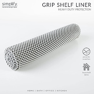 Grip Liner-Heavy Duty-Non-Adhesive Shelf Liner (12"x60", Grey)
