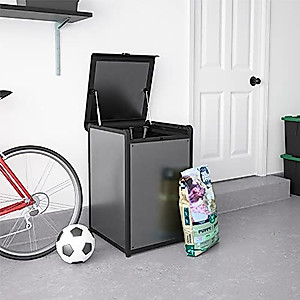 COSCO 88910GRY1E BoxGuard Heavy Duty Multi-Purpose Outdoor Storage & Delivery Box, 55 Gallons, Aluminum