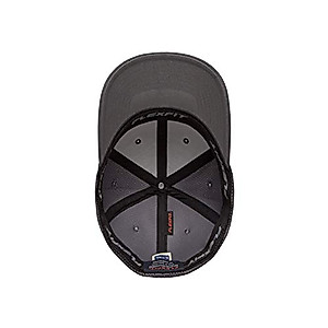 Flexfit Unisex Ultrafibre Airmesh Fitted Trucker Hat, Dark Grey, Large-X-Large