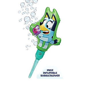 BLUEY Ballooble Bubble Machine Amazon Exclusive Huge Inflatable Bubble Machine for Kids Includes a Stand and Bonus 40oz of Bubble Solution 2 in 1 Play Pattern for Maximum Bubble Toy Fun