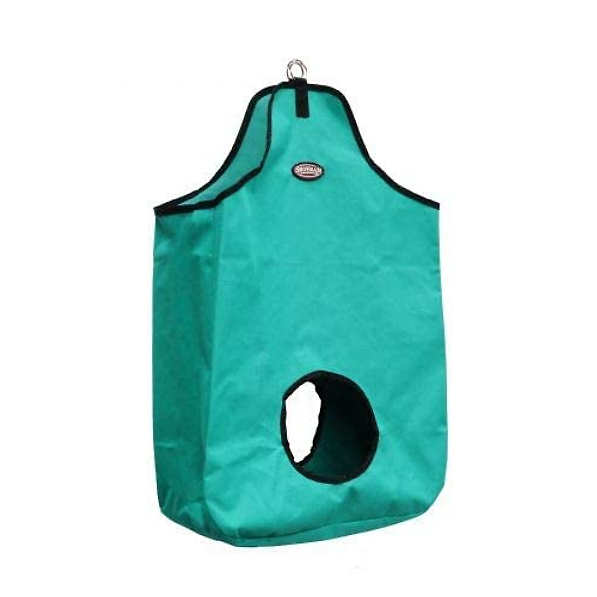 Showman Double Open Nylon Hay Bag (Teal)