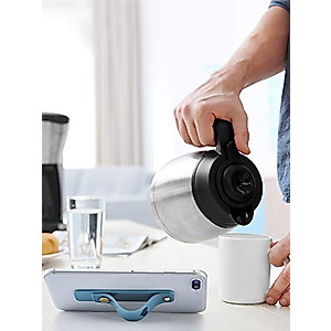 Weewooday 9 Pieces Phone Grip Holder Telescopic Finger Strap Phone Bracket Portable Phone Grips Band with Heart Pattern, Loop Finger Kickstand for Universal Cell Phones (Soft Colors)