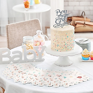 Motipuns 100 Pcs Farm Cute Cocktail Napkins 5 x 5 Inch Country 2 Ply Scalloped Edged Dessert Napkins Disposable Farm Party Decor farm party supplies for Baby Shower Wedding Birthday Party Bridal