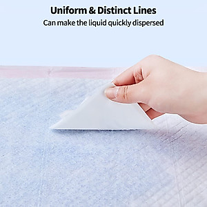 Amakunft Rabbit Pee Pads, Pet Toilet/ Potty Training Pads, Super Absorbent Guinea Pig Disposable Diaper for Hedgehog, Hamster, Chinchilla, Cat, Reptile and Other Small Animal (100pcs-18 x13, Pink)