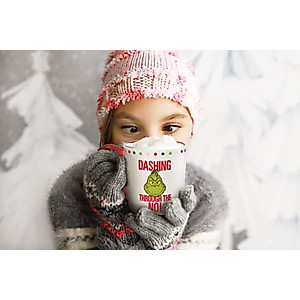 Department 56 Dr. Seuss The Grinch Dashing Through The No Coffee Mug, 1 Count (Pack of 1), Multicolor