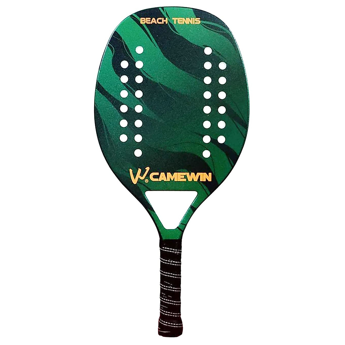 Beach Tennis Racket,Carbon Fiber Grit Face with EVA Memory Foam Core Beach Tennis Racket with Cover Bag (2PCS)