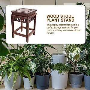 Cabilock Tall Plant Stand Pot Holder Flower Shelf Rack Display Table Wood Plant Riser Stands Stool Bonsai Holder
