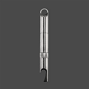 Titanium Toothpick with Holder, 100% Titanium Alloy Keychain Toothpick,Titanium EDC toothpick Tools 5-in-1, Bottle Opener, Box Opener, Mini Cutter, Car Window Breaker, Titanium Gifts for Men and Women