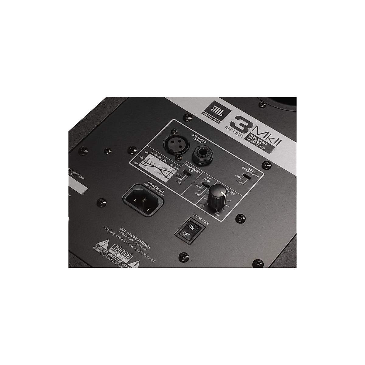 JBL Professional 306P MkII 6-Inch 2-Way Powered, Active Monitor Speaker for Near Field Music Production, Studio Monitor, Desktop Computer, Hi-Fi Audio. Sold individually, Black