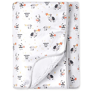 The Children's Place Unisex Baby Cozy Blanket, Shell, No Size