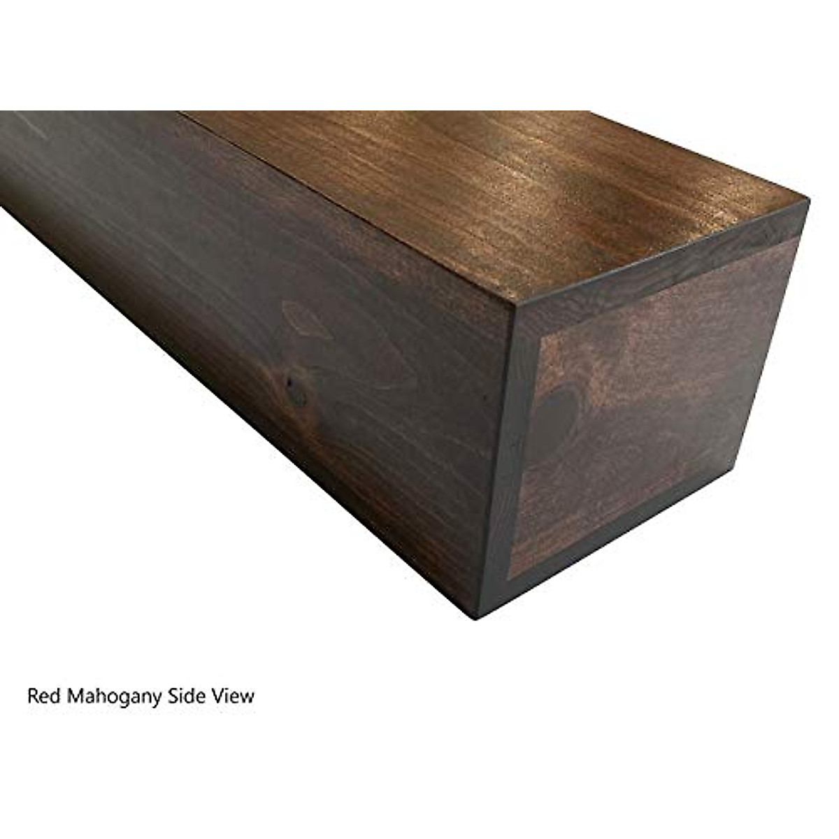 U Pick Size & Finish Rustic Wood Beam Floating Shelf Fireplace Mantel