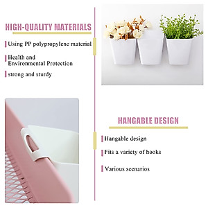 6 Pack Hanging Cup Holder Rolling Cart Organizer Accessories Trolley Basket Storage Hanging Bucket Hanging Container for Kids