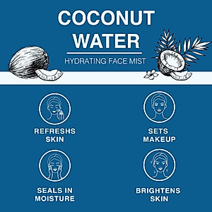 BEAUTE DE PROVENCE | Face & Body Mist Spray - Hydrating Coconut Water With Moisturizing Hyaluronic Acid | Instant Cooling, Conditoning, Hydrating | 8 FL OZ