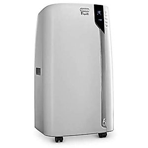 DeLonghi PAC360LVYN WH Pinguino Portable Air Conditioner in White with 6800.0 BTU Cooling Power, Remote Control, Dehumidifier and Portable Design