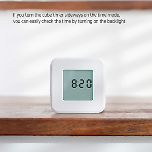 mooas Cube timers White (5,15,30 and 60 Minutes) & Multi Cube Violet (5,10,20 and 30 Minutes) Bundle, Time Management, Time for Studying, Cooking and Workout, Kids Timer