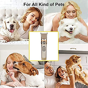 Rechargeable Electric Clippers, Strong Power, Fine Adjustment of The First Five Gears, Large-Capacity Lithium Battery, No Damage to Pets' Skin,01