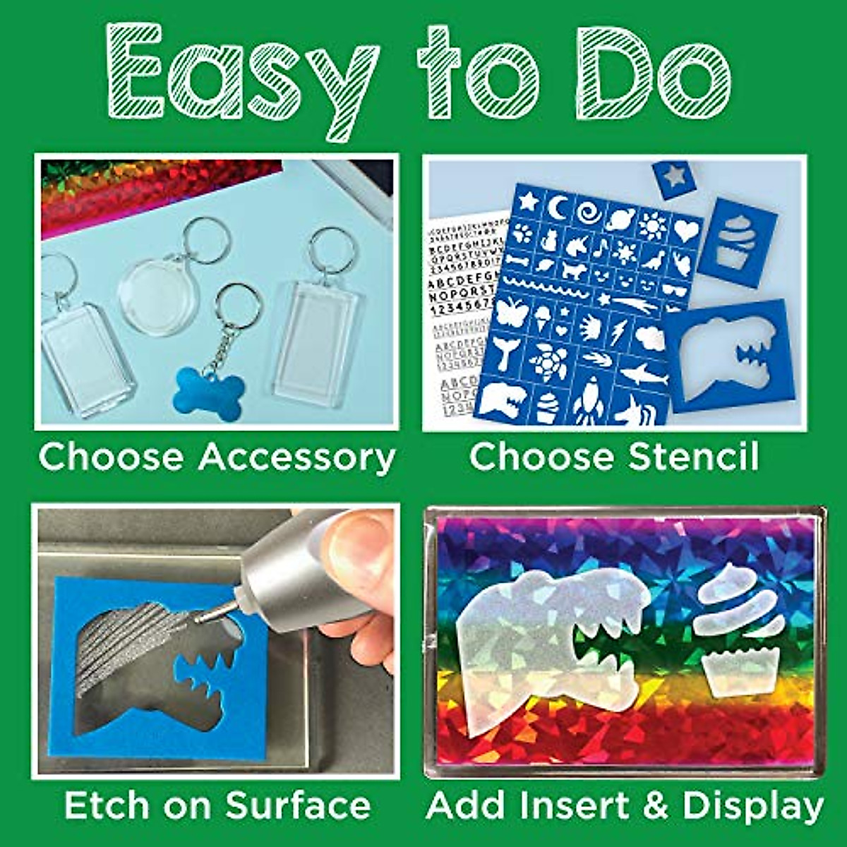 Faber-Castell Creativity for Kids Etch-It Workshop - DIY Engraving Art Set for Kids - Arts and Crafts for Kids