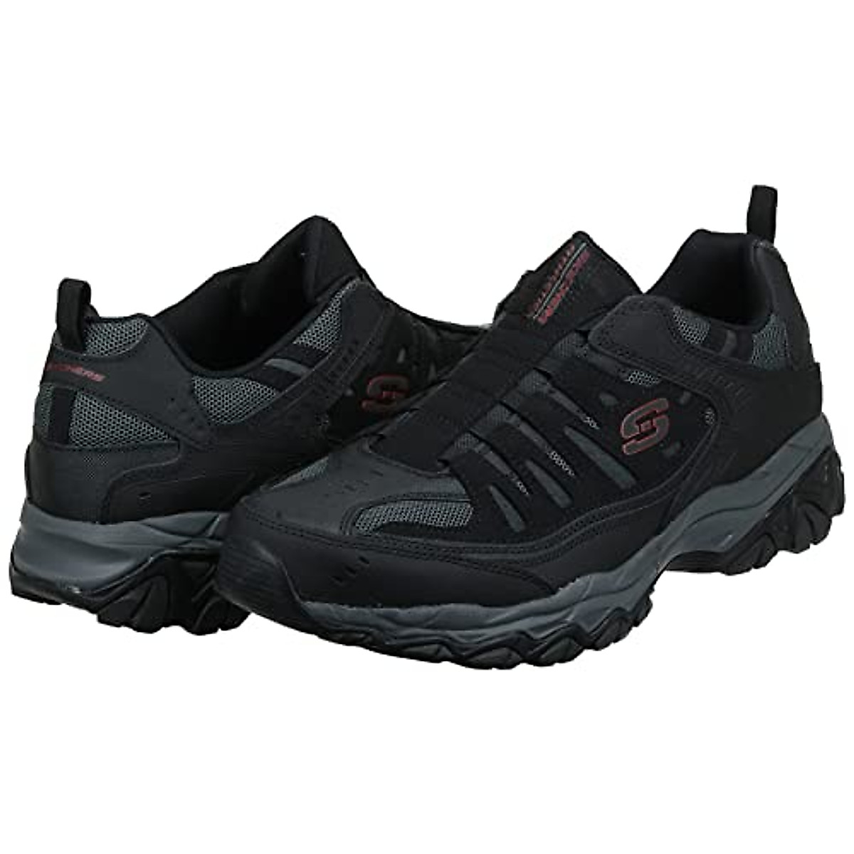 Skechers mens After Burn M. Fit Loafer, Black/Charcoal, 12 US, 51866-076