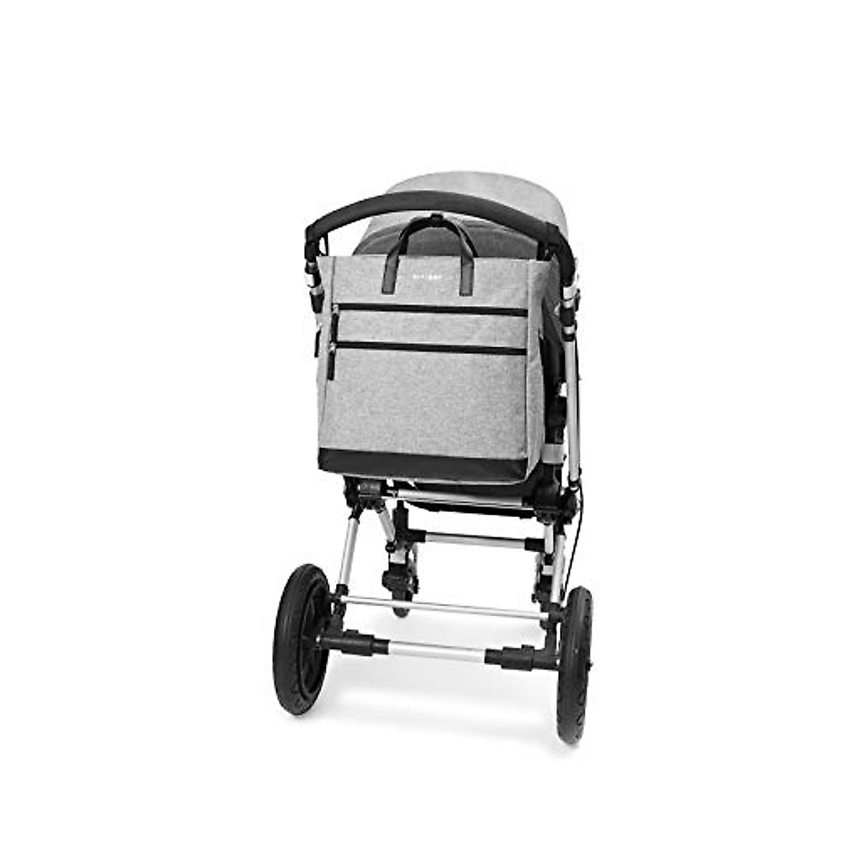 Skip Hop Diaper Bag Backpack: Trio Convertible 3 Wearable Styles with Changing Pad & Stroller Attachment, Grey Heather