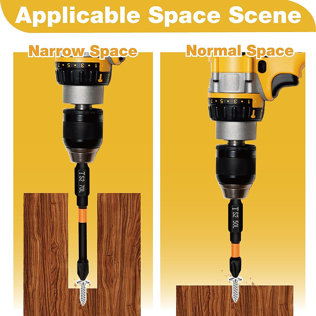 3 Pieces Strong Magnetic Screw Ring Holders With 3 Pieces Ph2 Screwdriver Bit Set, 1/4 Inch/ 6.35 mm Universal Magnetic Screw Ring Bit for Hex Screwdriver and Power Bits