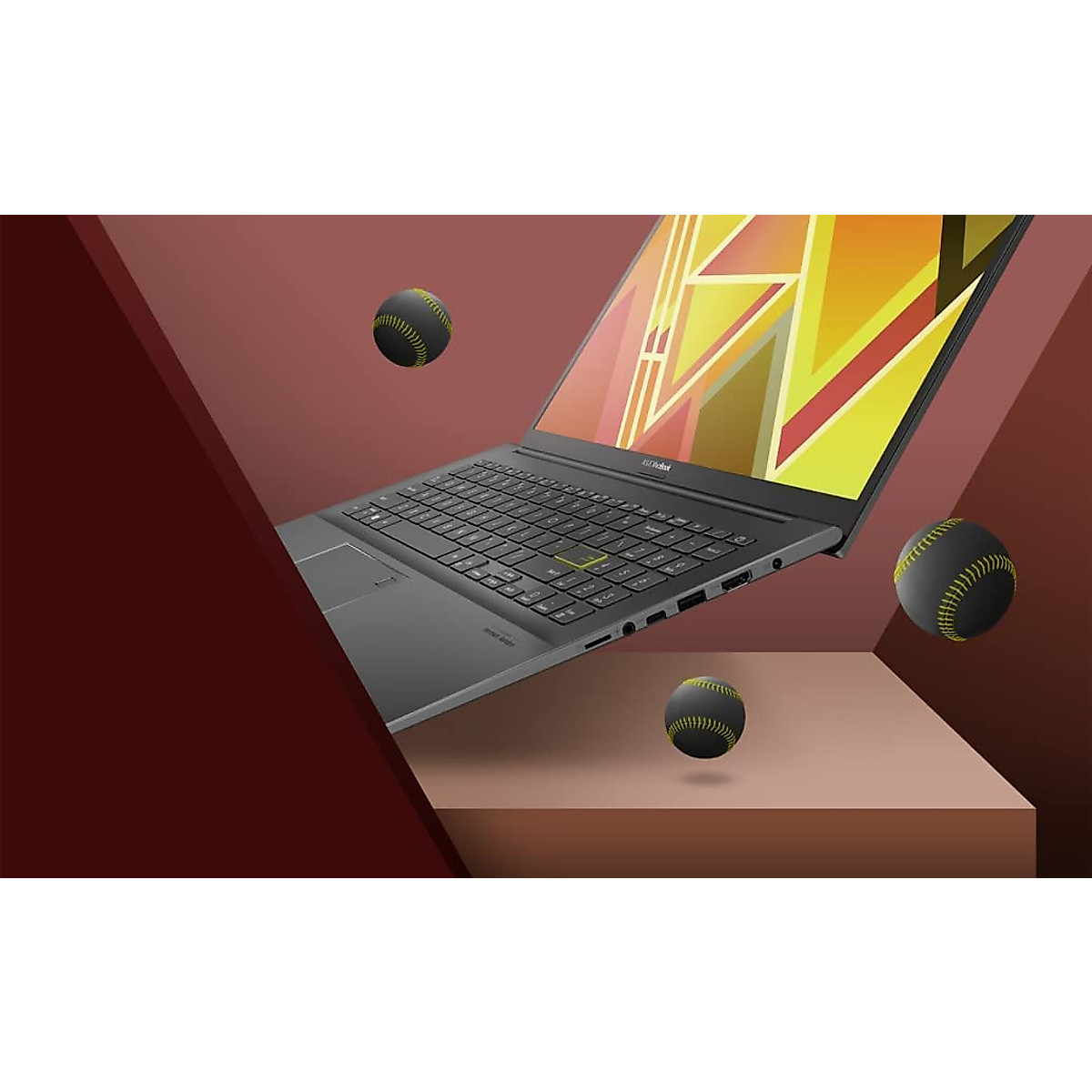 ASUS VivoBook 15.6" OLED FHD Laptop, Intel Core i7-1165G7 Processor, 16GB RAM 1TB PCIe SSD, Backlit Keyboard, Fingerprint Reader, Bluetooth, Webcam, Windows 10 Home, Black