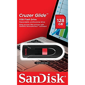 SanDisk Cruzer Glide 128GB Flash Drive (2 Pack) USB 2.0 Port Jump Drive Pen Drive (SDCZ60-128-B35) Bundle with (1) Everything But Stromboli Lanyard