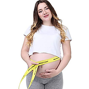 Gejoy 2 Rolls 2 Inch x 150 ft Baby Shower Measure Belly Tape Baby Shower Games Tummy Measure Game for Halloween Baby Shower Party Supplies