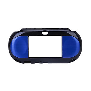 OSTENT Colorful Aluminum Metal Skin Protective Cover Case for Sony PS Vita PSV PCH-2000 - Color Blue