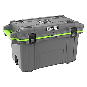 Pelican 70 Quart Elite Cooler (Dark Grey/Green)
