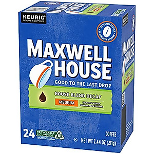 Maxwell House Decaf House Blend Medium Roast K-Cup Coffee Pods, 24 ct. Box