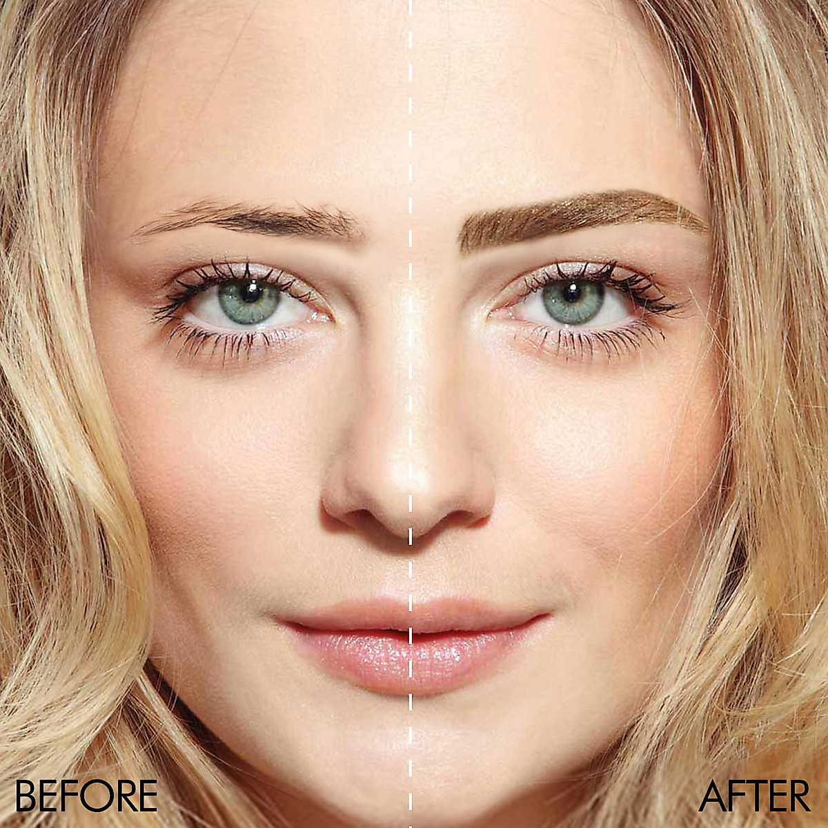 iMethod Eyebrow Stamp and Eyebrow Stencil Kit - Eye Brow Stamping Kit, Brow Stamp Kit, Brow Stencil and Stamp Kit, Brow Trio Eyebrow Kit, Perfect Bushy Eyebrows, Light Brown