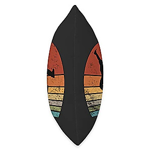 Crazy Mojo Beach Palm Tree surfing van & Vibes Fun Retro Sunset Skateboard Gift Teen Skaters Throw Pillow, 16x16, Multicolor