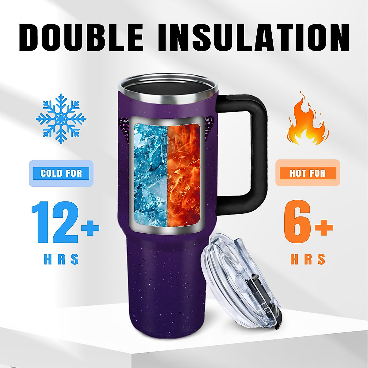 Christian Gifts for Women, 40 oz I Can Do All Things Christ Tumbler With Handle, Inspirational Religious Birthday Gifts for Faith Cup, Christian Jesus God Bible Verse Pastor Prayer Gift for Christmas