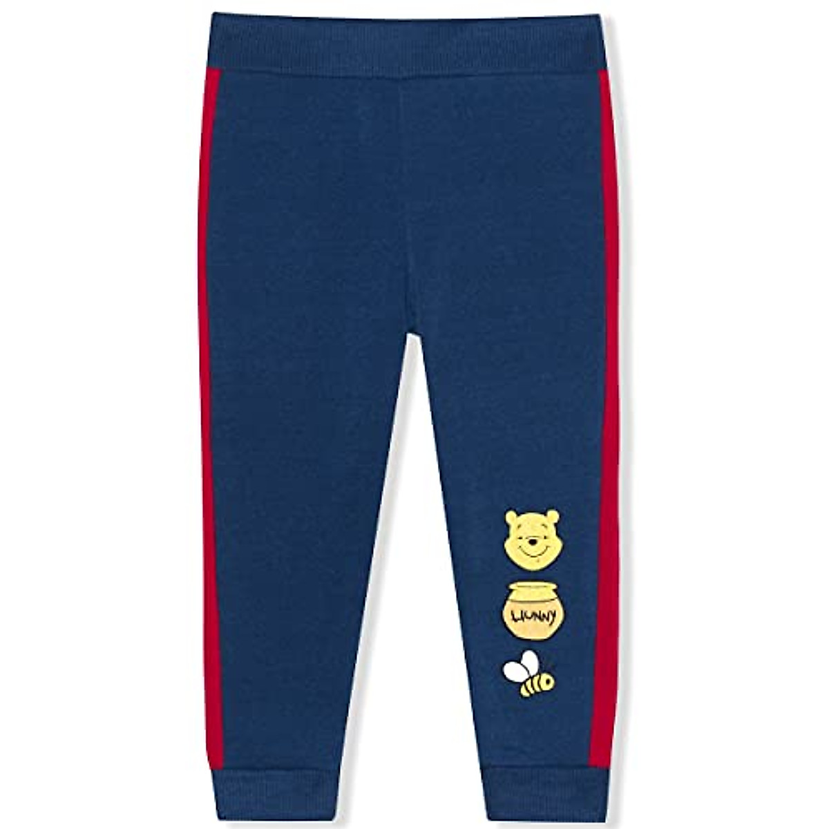 Disney Winnie The Pooh Baby Boys 3 Piece T-Shirt, Zip Up Hoodie and Pants for Infant and Toddler
