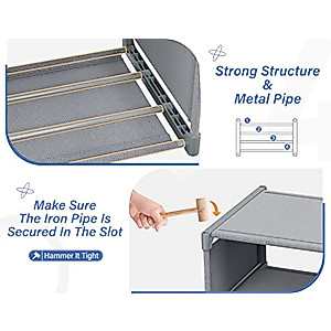 EnHomee 9 Cube Storage Organizer DIY Storage Cubes Portable Organizer Shelves Toy Organizers Storage for Bedroom/Living Room/Kids Room