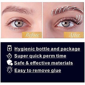 2024 Updated Lash Lift Kit Eyebrow Lamination Kit - Professional Results & Lasting 6-8 Weeks & Easy to Use & for Salon or Home DIY & with Instructions