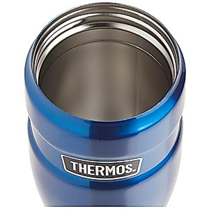 THERMOS Stainless King Vacuum-Insulated Travel Tumbler, 16 Ounce, Electric Blue