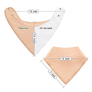 Little Tots Baby Bandana Drool Bibs for Boys, Girls, Baby Unisex Cotton Bibs 10 Pack Soft and Absorbent (Magical ocean)