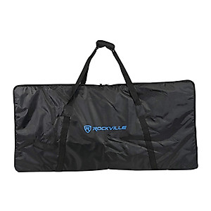 Rockville ROCKBOOTH Outdoor Backyard Party Pro DJ Booth Facade+2 Scrims+2 Lights