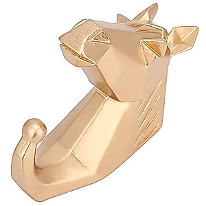 Keenso Animal Wall Coat Hooks, Animal Shape Wall Coat Hook, Coat Hook for Bathroom, Bedroom, Kitchen, Hallway or Hallway, (Horse)