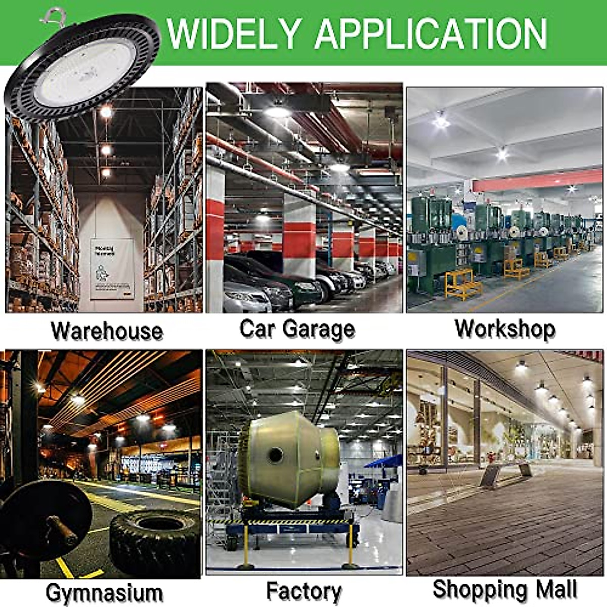 LED Flying Direct 480V LED UFO Hig Bay Light 240W, 1000W MH/HPS Equivalent, 36000LM, 5000K 200-480V Input Voltage, Open Hook, 1-10V Dimmable DLC Premium ETL Approved