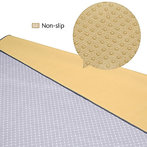 UBBCARE Splat Mat for Under High Chair Floor Mat Baby Waterproof Anti-Slip Splash Mess Mat Portable Play Mat and Table Cloth 51"