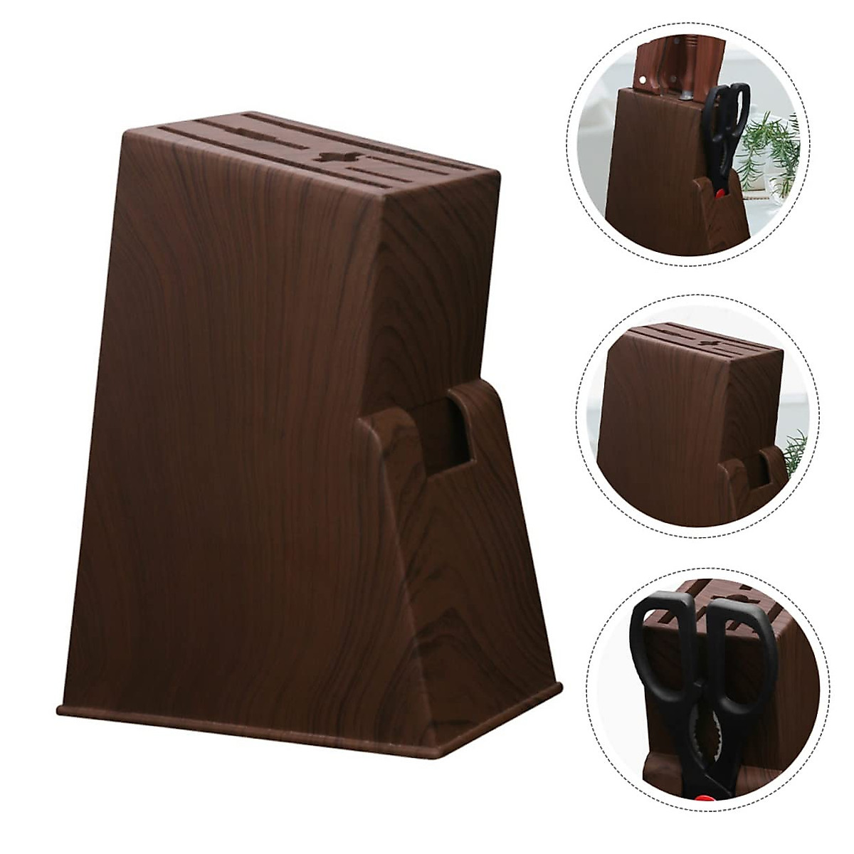 HONMEET 1pc Knife Holder Utensils Utensil Holder Drawer Desktop Drawer Plastic Storage Rack Sharpening Holder Cutlery Block Holder Kitchenware Storage Rack Household Cutter Rack Shelf