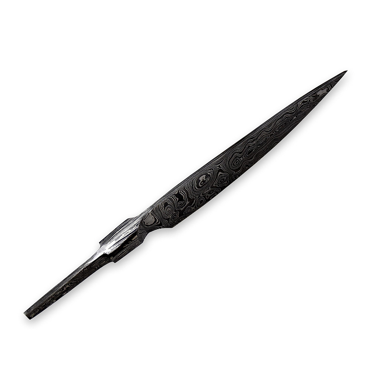 Custom Hand Forged Damascus Steel Blank Blade Chef Knife - Kitchen Knife Forged Bolster Damascus Billet Bar Handmade Knife Making Supply | Hercules Knives