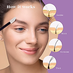 Viebeauti Eyebrow Growth Serum: Thicker Brows for Men and Women - Boost Fast Healthier Growth - Voluminous Lengthening Natural Eyebrow Enhancer