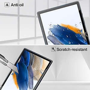 ZenRich 2 Pack Anti Glare Tempered Glass Screen Protector for Samsung Galaxy Tab A8 10.5 Inch (SM-X200/X205/X207) with 9H Hardness/Bubble Free/Anti-Scratch/High Touch Sensitivity