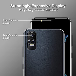 Xgody V40 Unlocked Cell Phones, 6.1 Inch 4G Smartphones, Android 10.0 OS with Free Dual SIM Quad Core, Dual 5MP Camera, 3000 mAh Battery, Face Unlocking (Black)