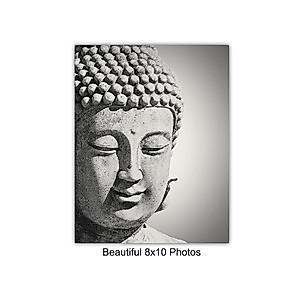 Inspirational Buddhism Quotes Set - Zen Home Decoration Wall Art Decor for Living Room, Yoga Studio, Office - Unique New Age Gift for Buddhist, Meditation Instructor - 8x10 Buddha Prints - Unframed